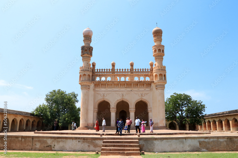 Front View of the Jama Masjid-An Islamic Architecture Stock Photo ...
