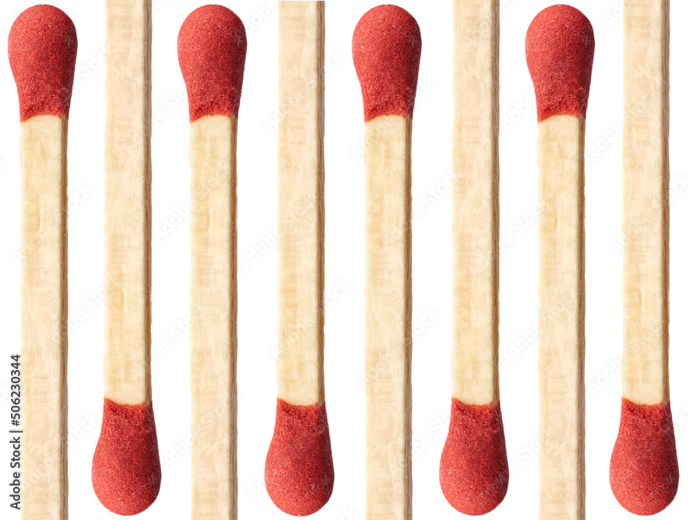 Burnt matches isolated on white. Box of matches. Different stages of ...