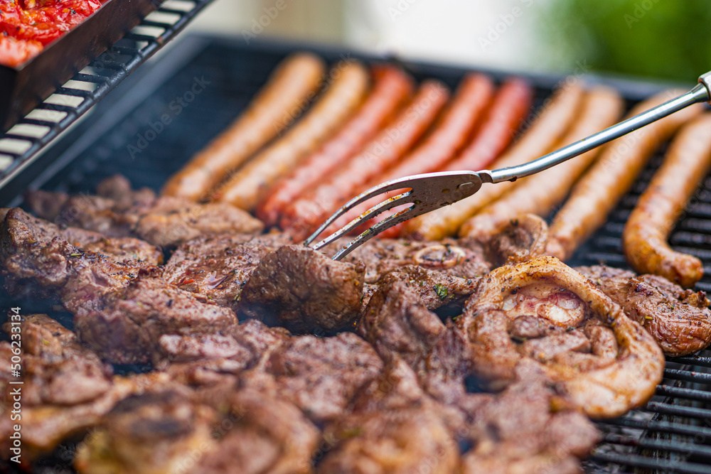 Barbecue viande Stock Photo | Adobe Stock