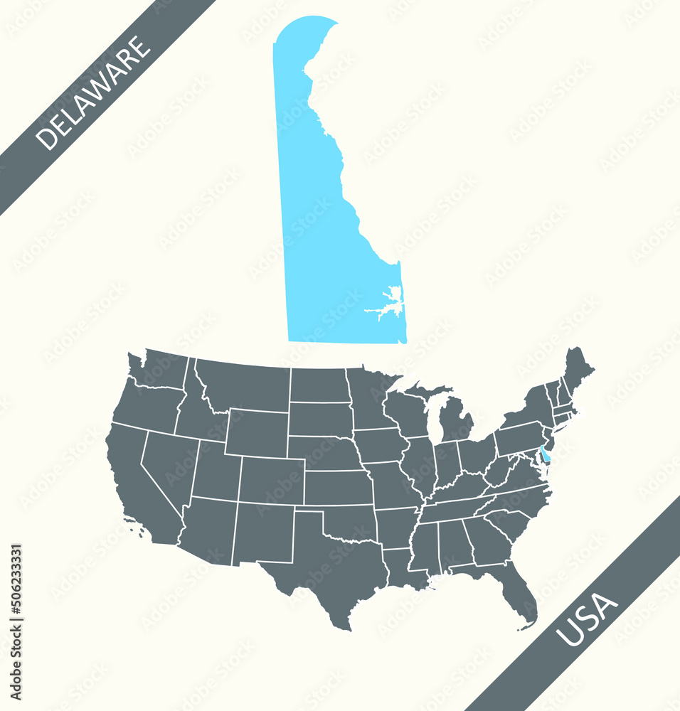 delaware on map