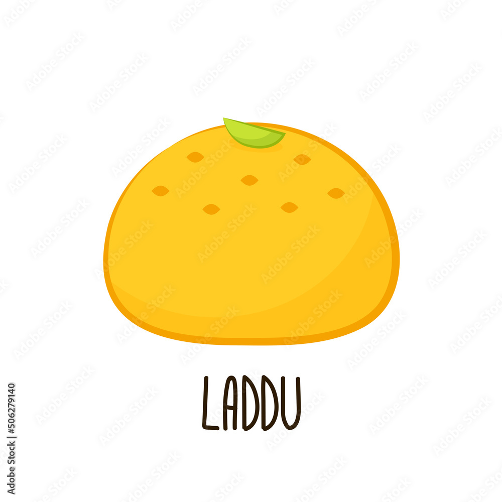 Indian Sweet Laddu. Bundi Laddu. Motichur Laddu. Isolated on white ...