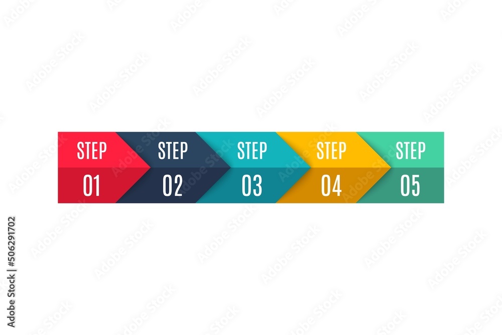 Infographic elements. Diagram progress bar. Flat vector process ...