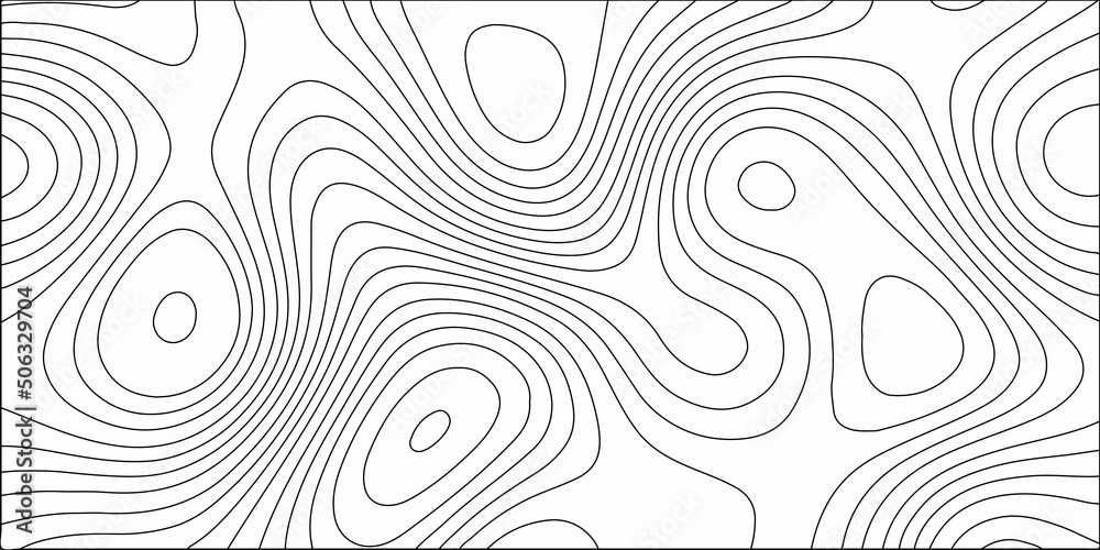 Black and white abstract background vector, Abstract topographic ...
