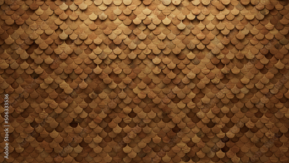 Natural, Fish Scale Wall background with tiles. Timber, tile Wallpaper ...