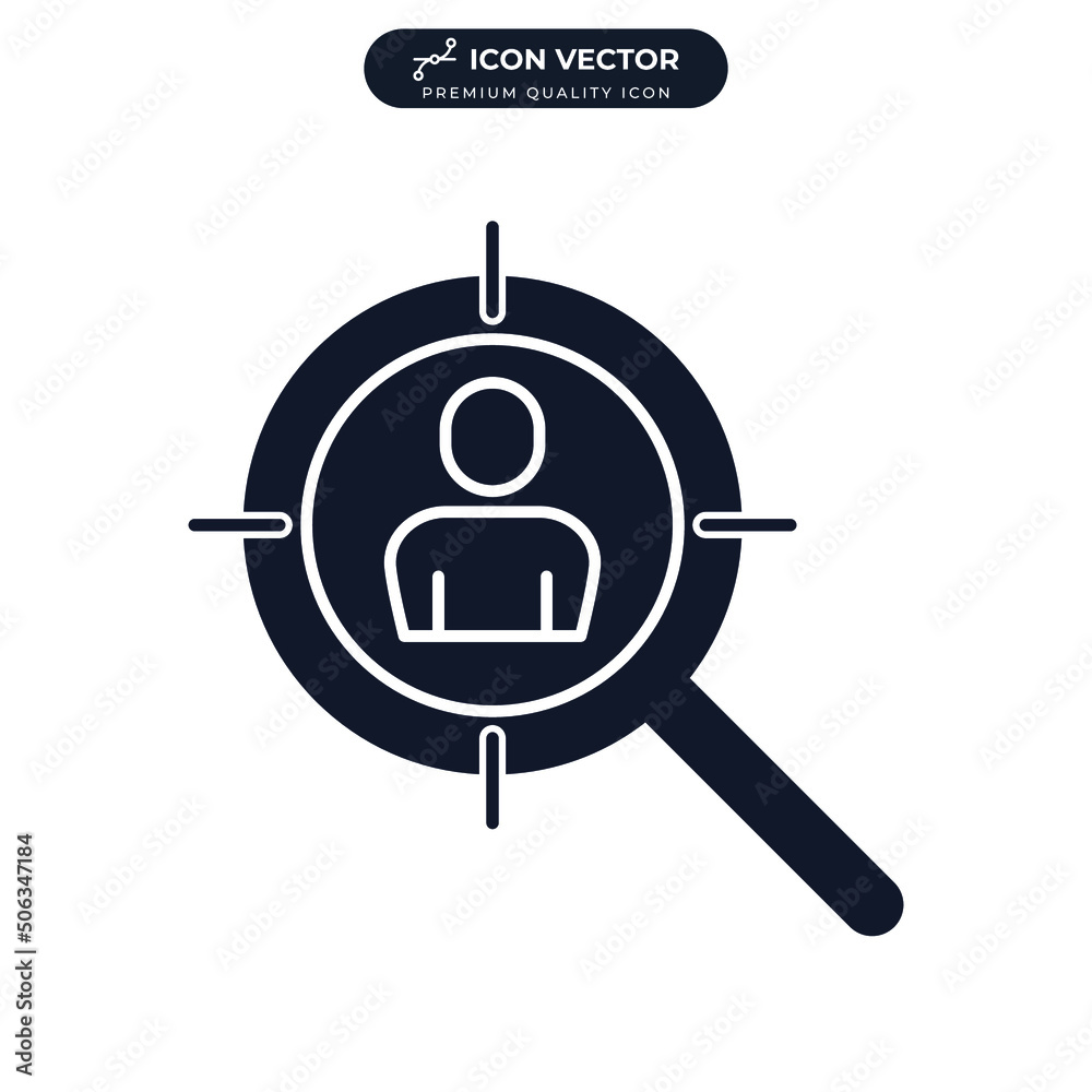 headhunting icon symbol template for graphic and web design collection ...