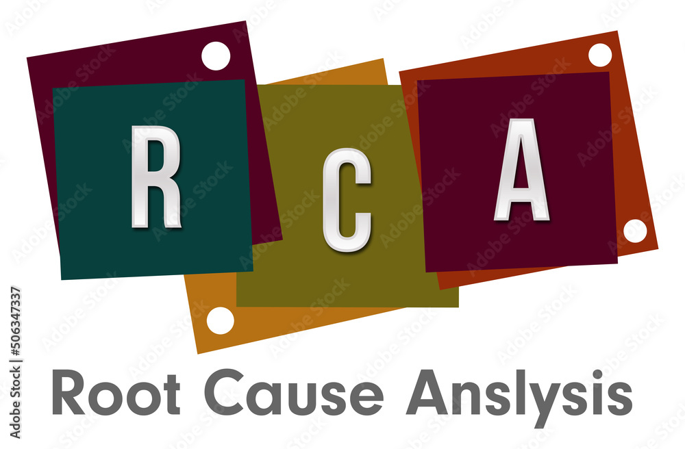 RCA - Root Cause Analysis Colorful Blocks Stack Stock Illustration ...
