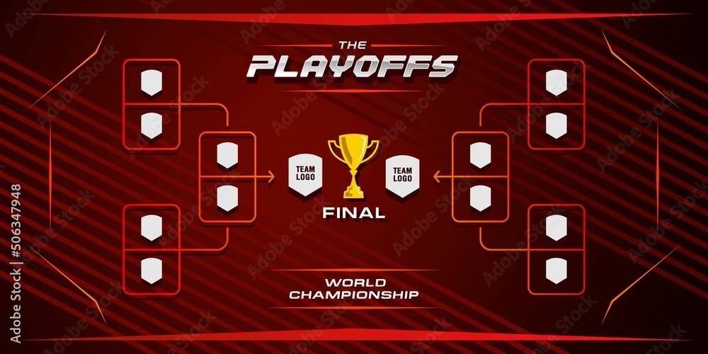 black and red modern sport game tournament championship contest stage ...