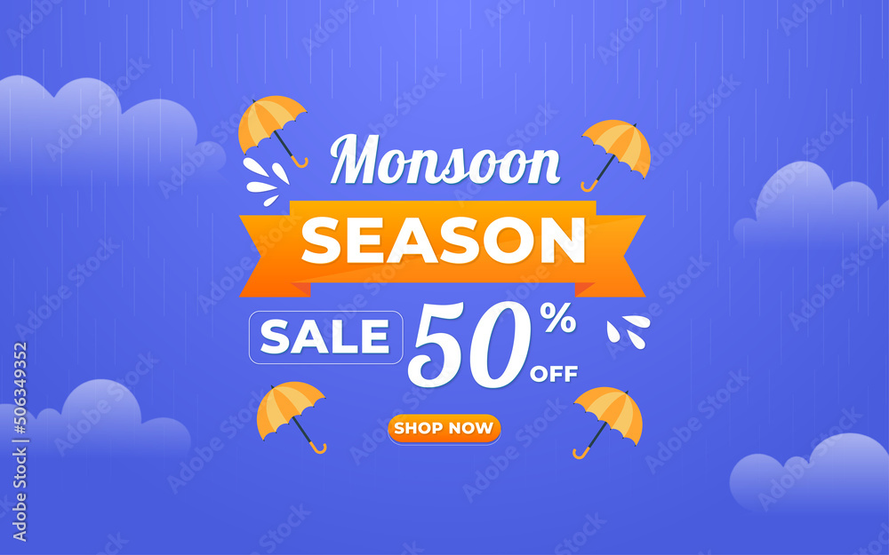 Monsoon season sale offer rain season background. Rainy monsoon ...