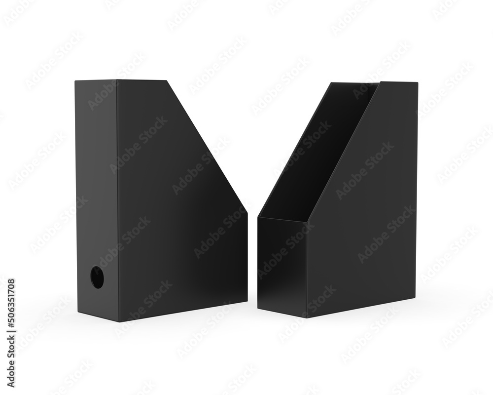 Blank Cardboard office storage organizer box office file box holder and ...