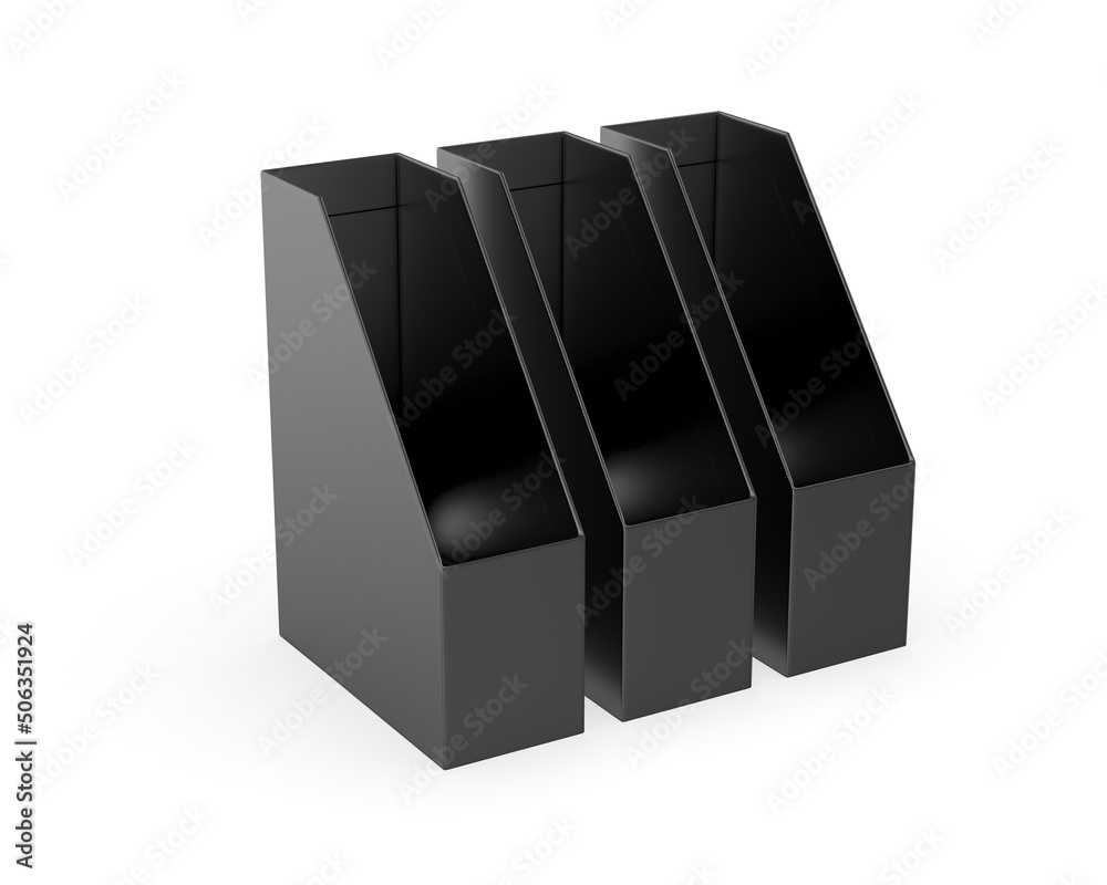 Blank Cardboard office storage organizer box office file box holder and ...