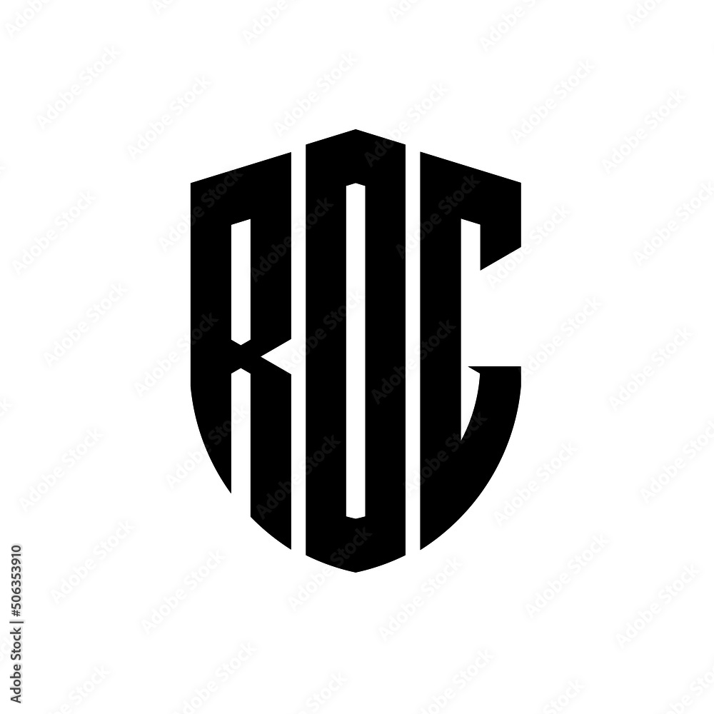 RDG letter logo design. RDG modern letter logo with black background ...