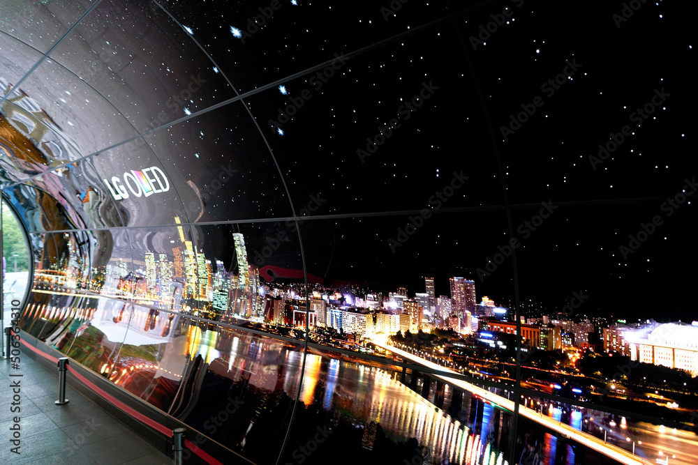 SEOUL, SOUTH KOREA - CIRCA MAY, 2017: Namsan Seoul Tower 1F- OLED ...