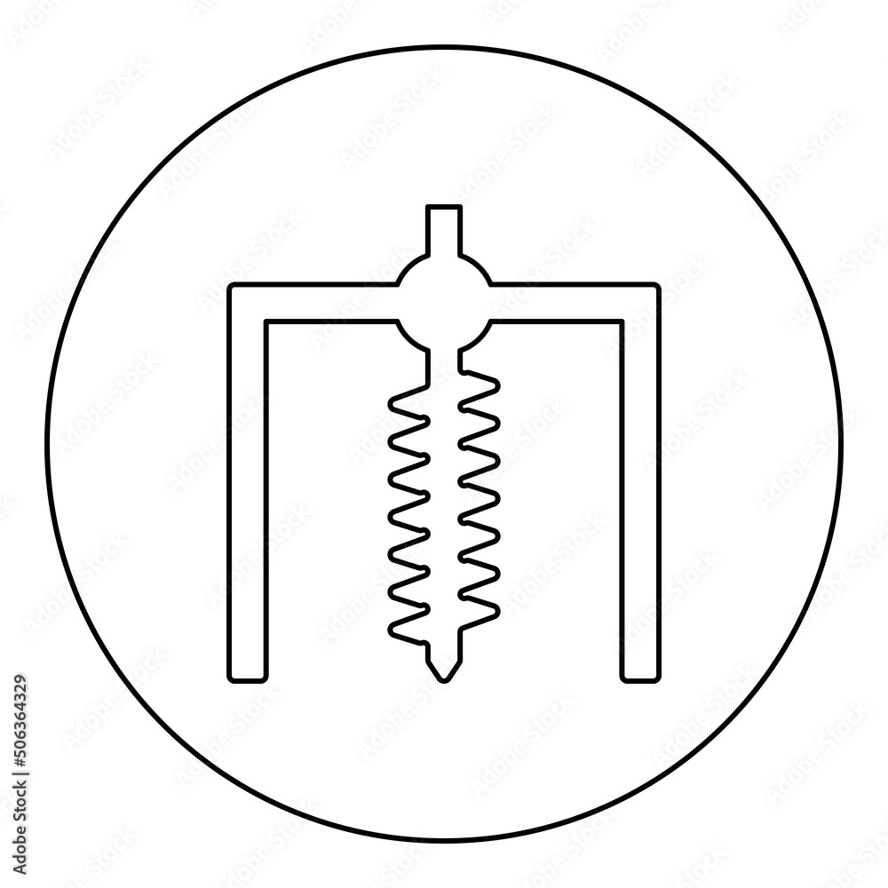 Installation for drilling rig symbol mining bore hole digger earth ...