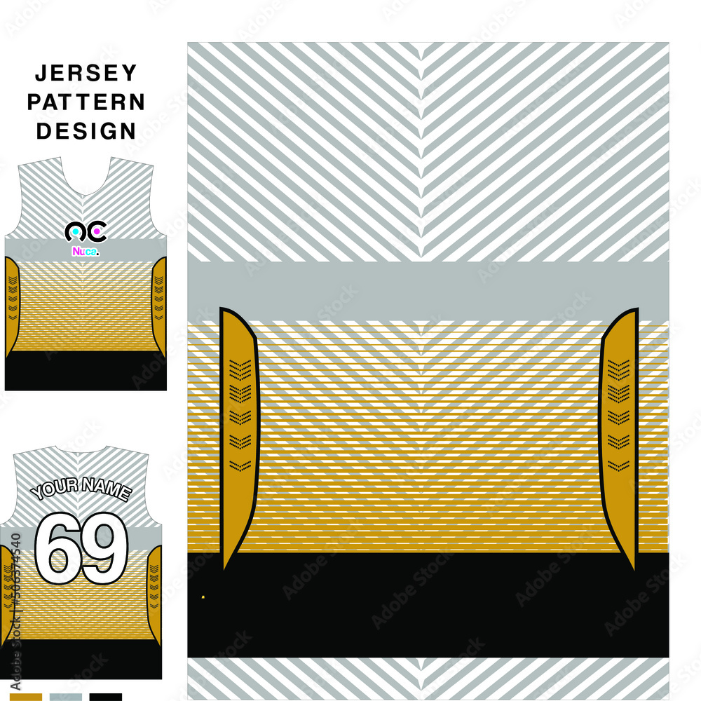 Jersey printing design pattern for soccer, badminton, basketball ...