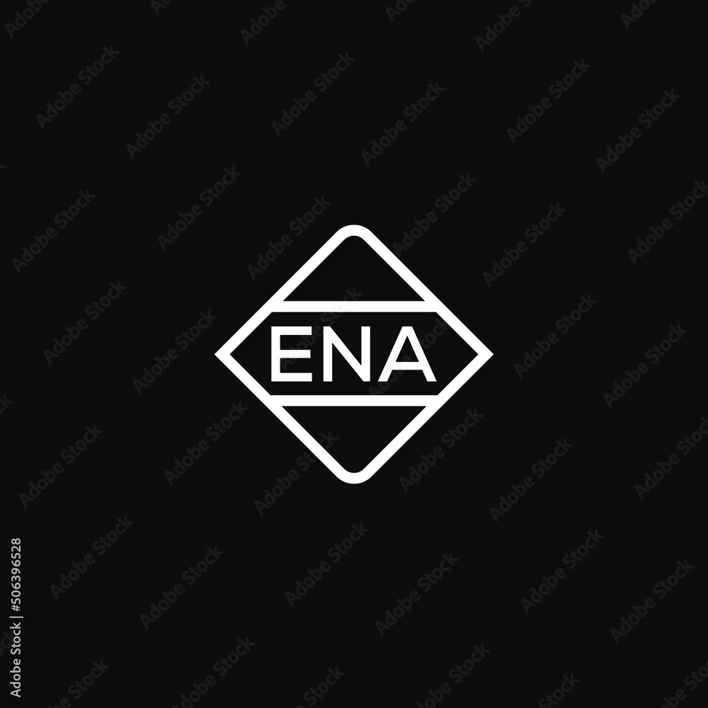 ENA 3 letter design for logo and icon.ENA monogram logo.vector ...