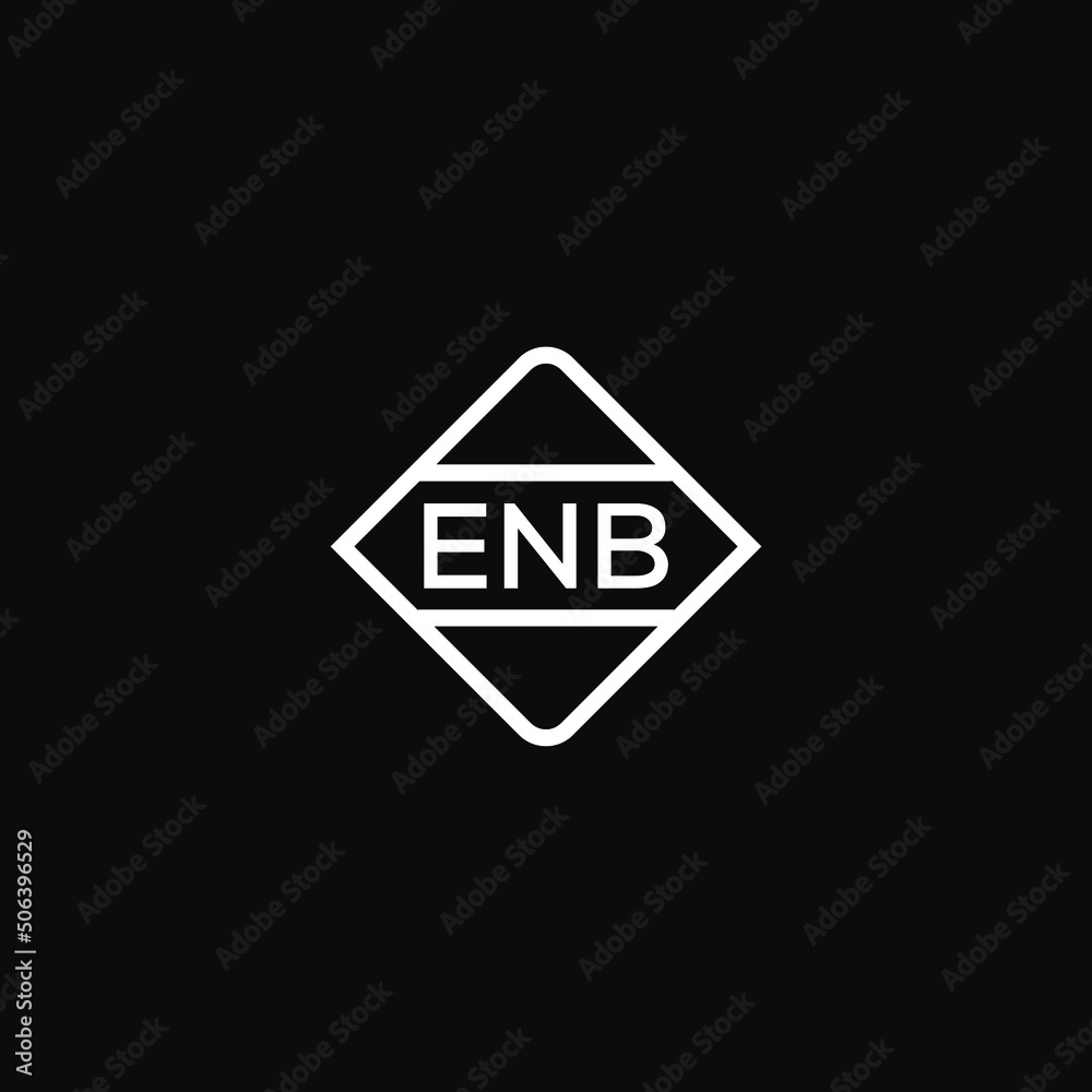 ENB 3 letter design for logo and icon.ENB monogram logo.vector ...