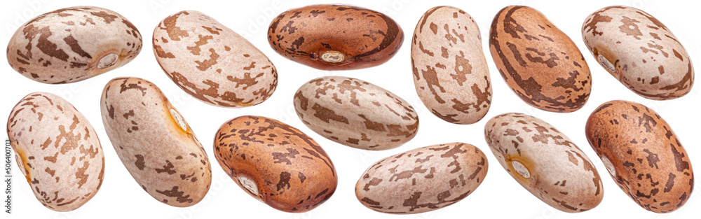 Pinto beans isolated on white background with clipping path Stock Photo ...
