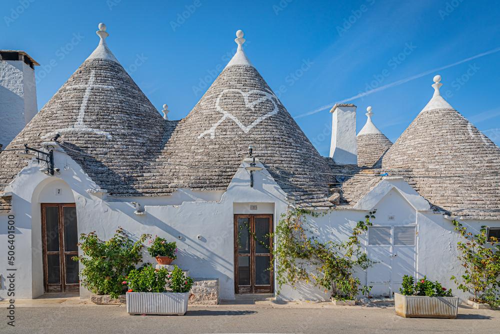 Alberobello is a small town in Apulia, southern Italy. It is famous for ...
