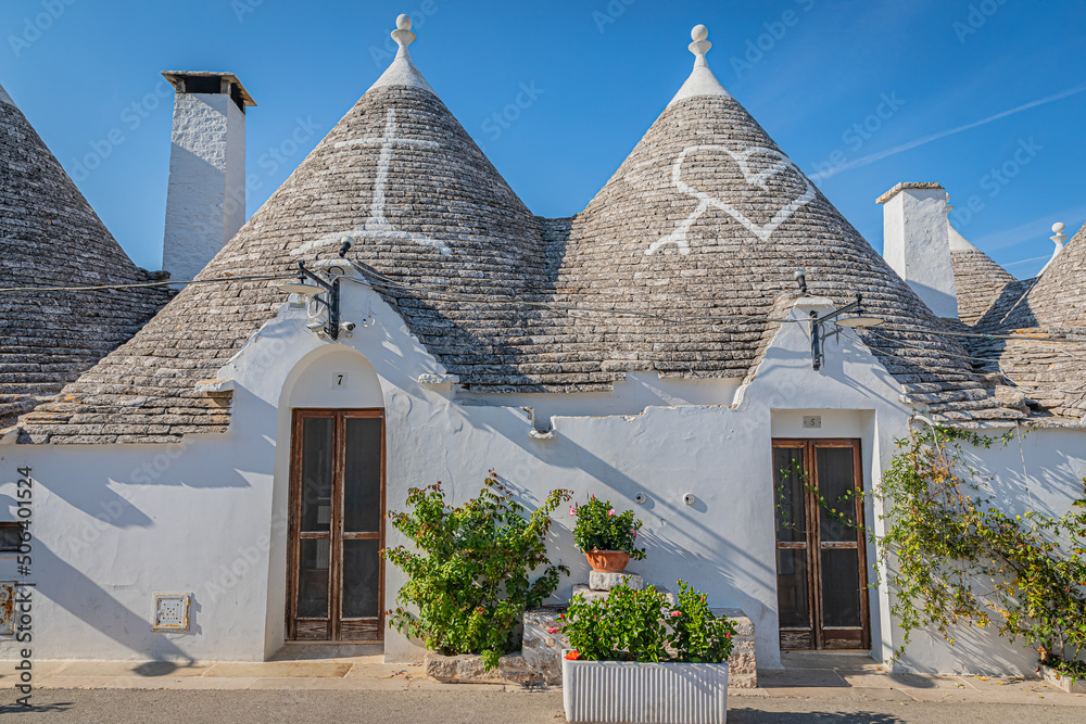 Alberobello is a small town in Apulia, southern Italy. It is famous for ...