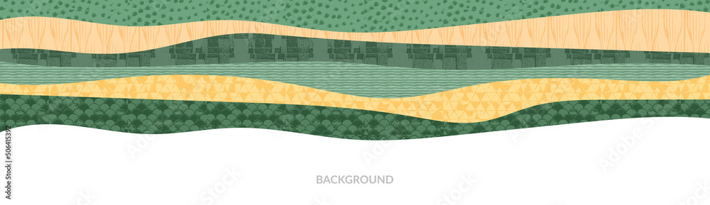 Abstract farm field collage background. Agro land backdrop, farmland ...