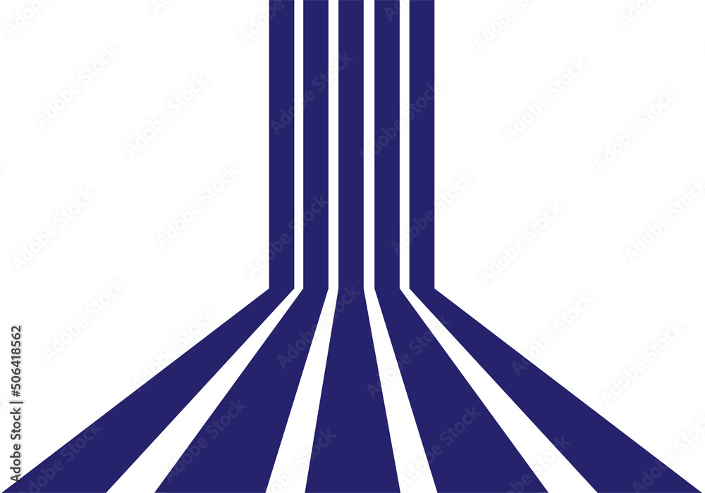 Blue color Perspective Lines in the White background wallpaper Stock ...