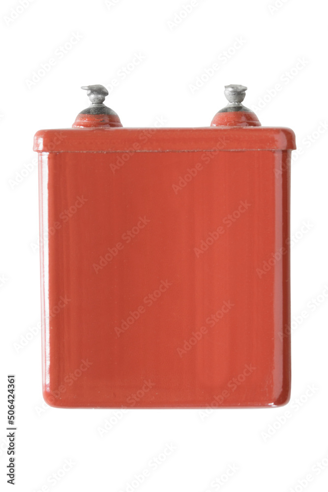 Old capacitor isolated Stock Photo | Adobe Stock