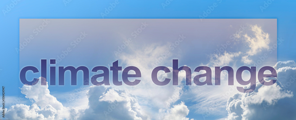 The effects of Climate Change are clearly visible - bright blue sky and ...