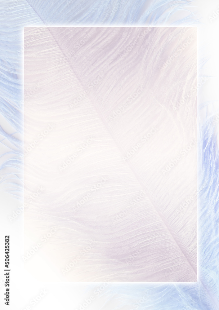 Spiritual ethereal feather border frame template background - large ...