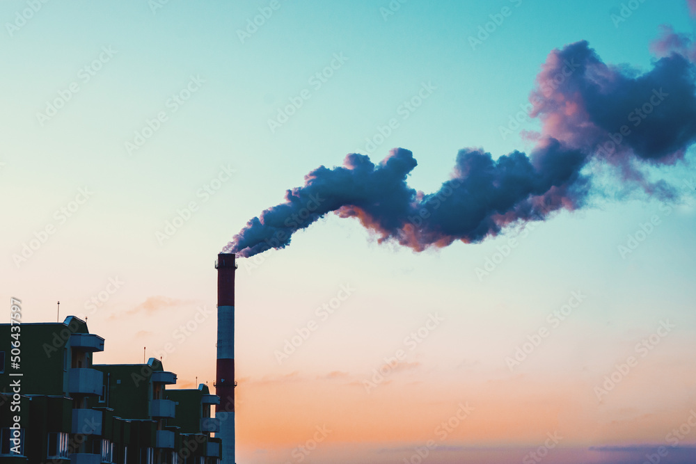 Environmental problem of city air pollution - Industrial construction ...