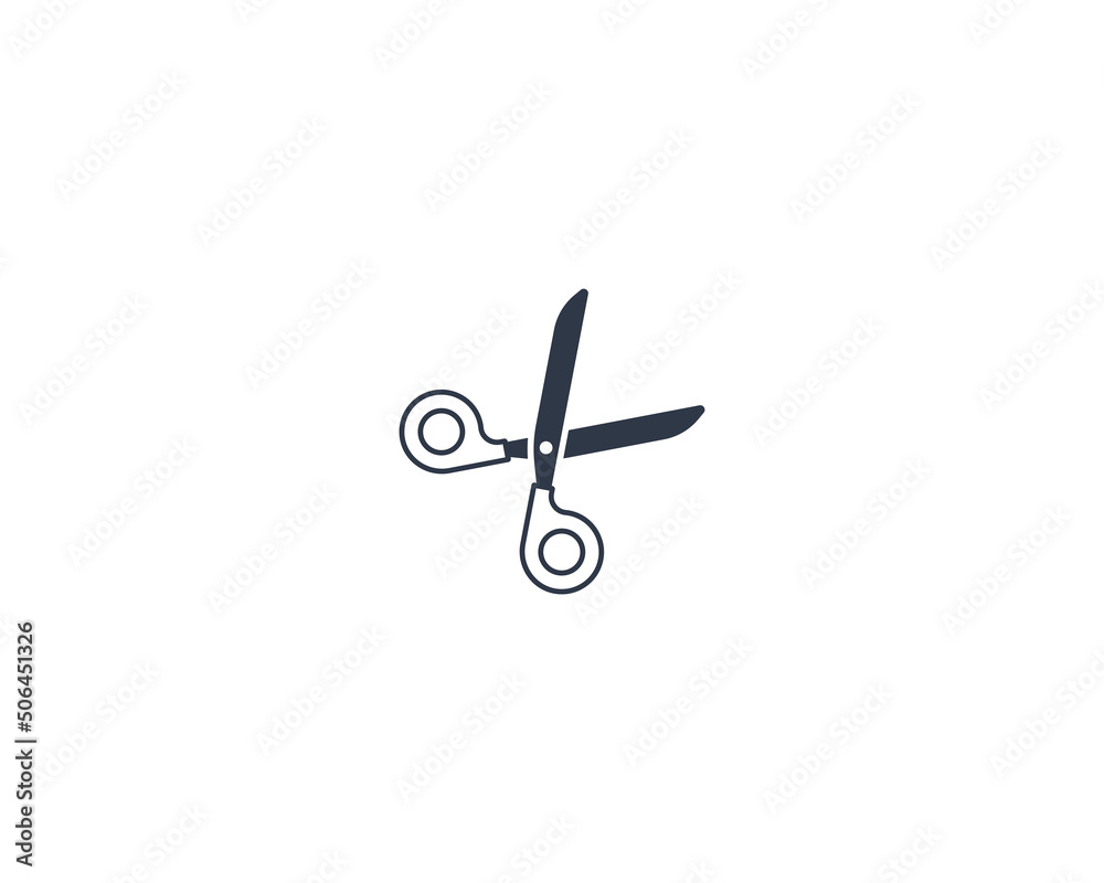 Scissors Vector Isolated Emoticon. Cutting Emoji Icon Stock Vector ...