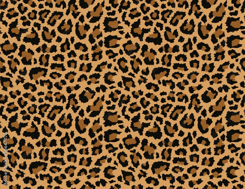 Seamless texture leopard vector fashion print, modern design for ...