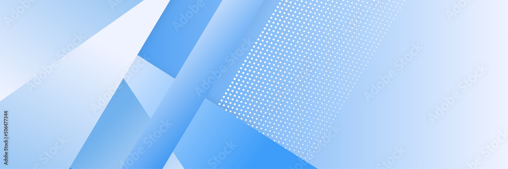 abstract geometric blue banner background. Set of banner templates ...