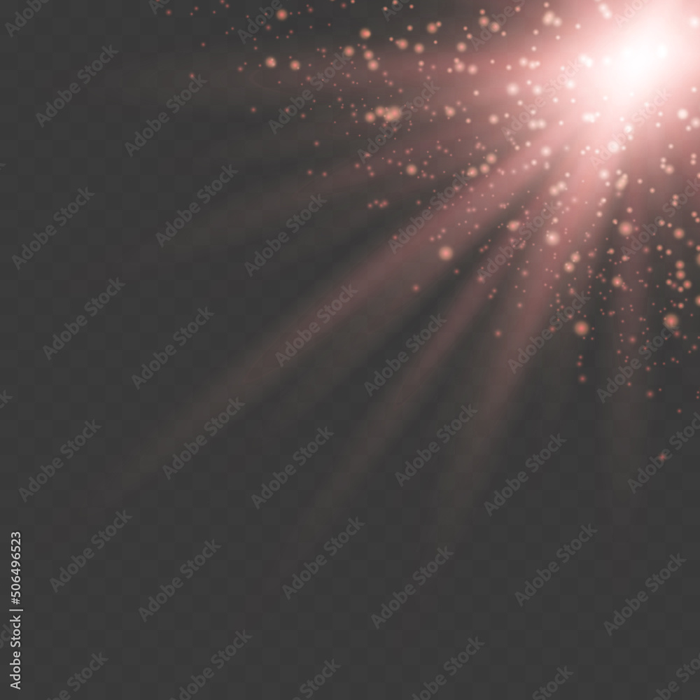 Glow light effect. on a transparent background. Glare effect ...