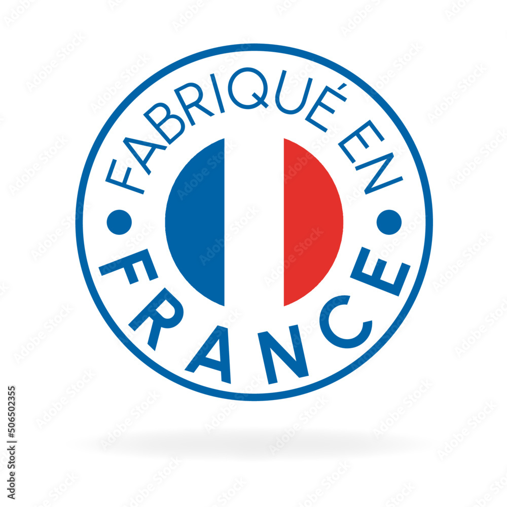 Fabriqué en France - Logo / Label / sticker Stock-Vektorgrafik | Adobe ...