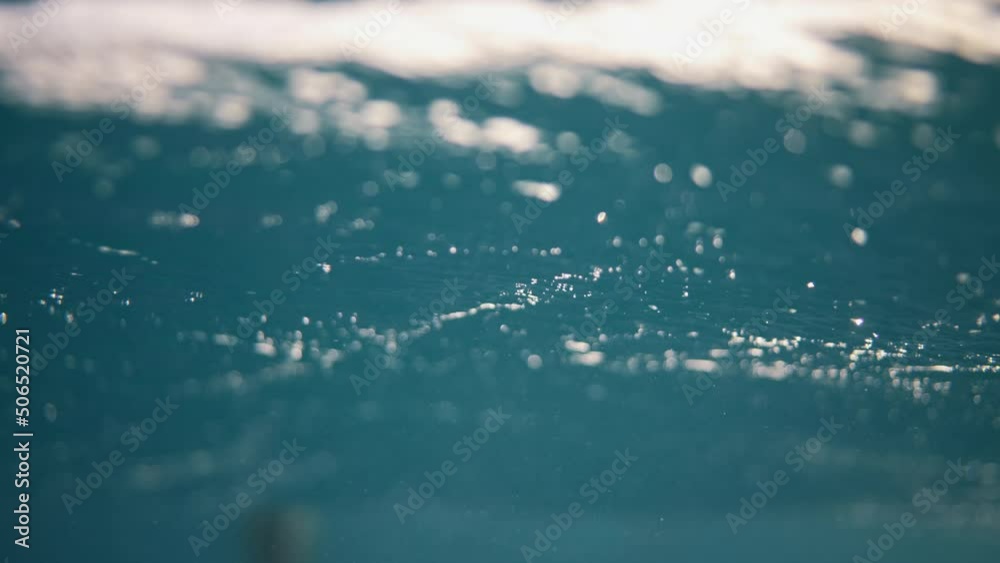 Water surface texture, Slow motion clean ocean ripples and wave ...