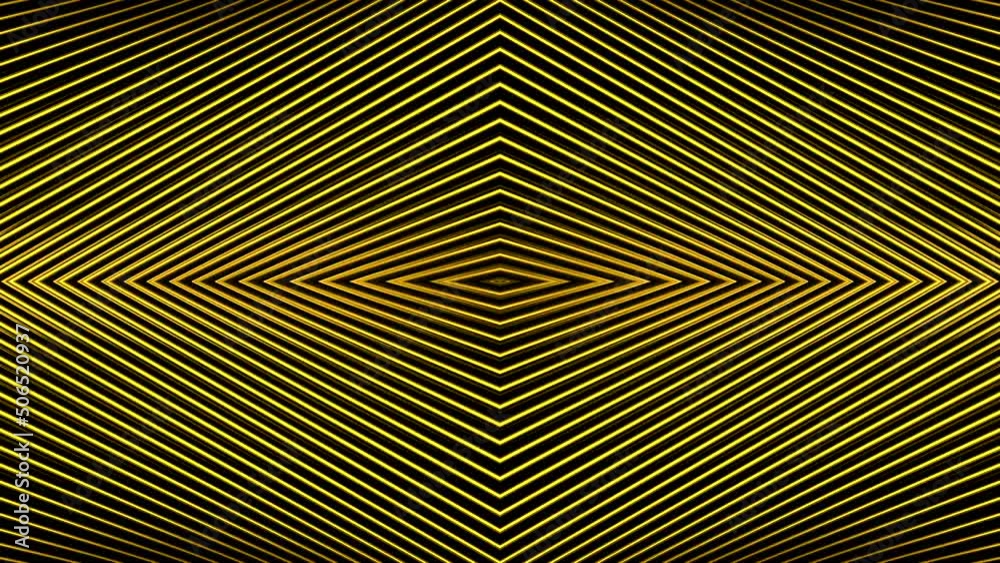 Mirror hypnotic background of stripes. Motion. Mirror distortion with ...
