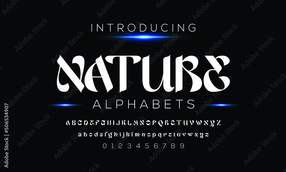 Elegant awesome alphabet letters font and number. Classic Lettering ...