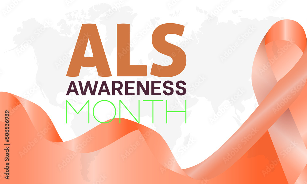 ALS awareness month in every May. Annual health awareness concept for ...