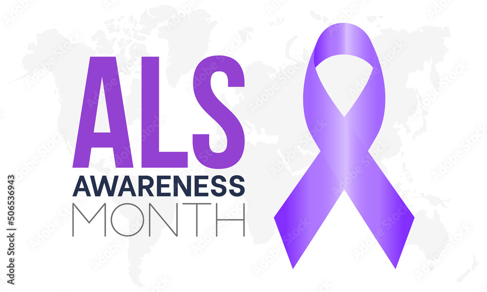 ALS awareness month in every May. Annual health awareness concept for ...