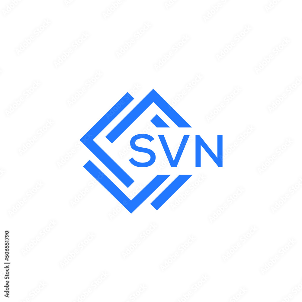 SVN technology letter logo design on white background. SVN creative ...