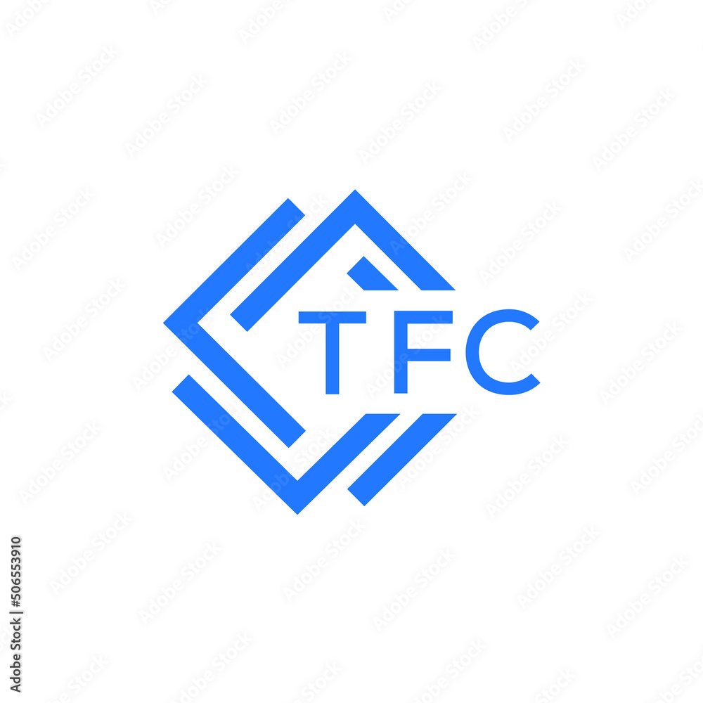 TFC technology letter logo design on white background. TFC creative ...