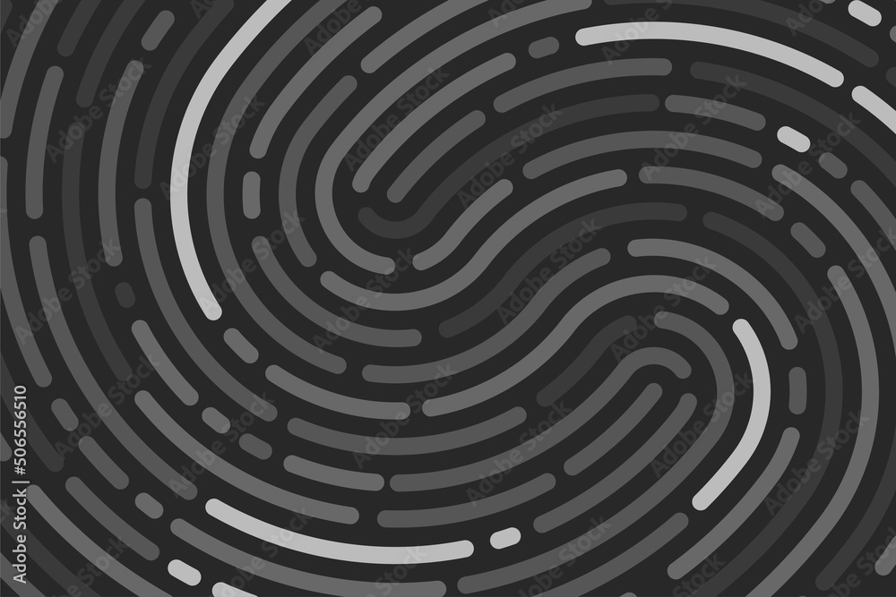Fingerprint background, print, identification banner Stock Vector ...