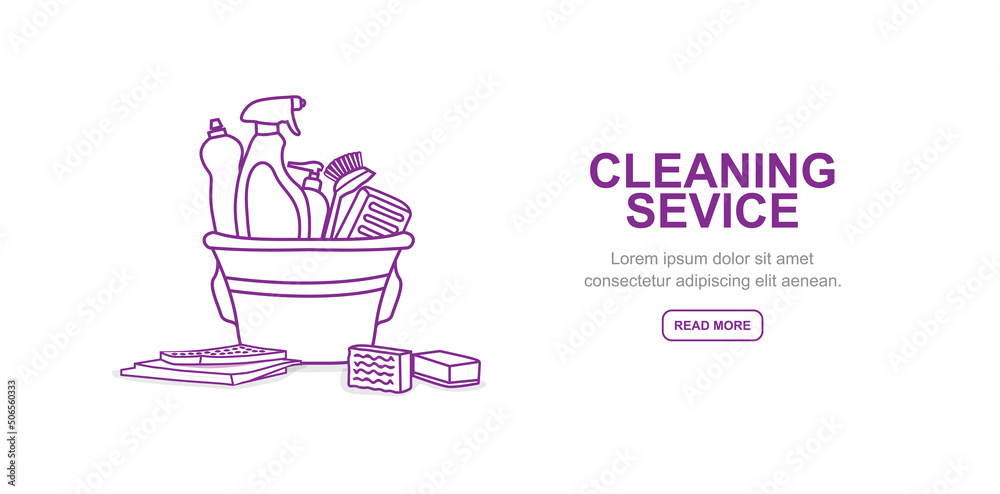 cleaning services vector template, cleaning background, house clean ...