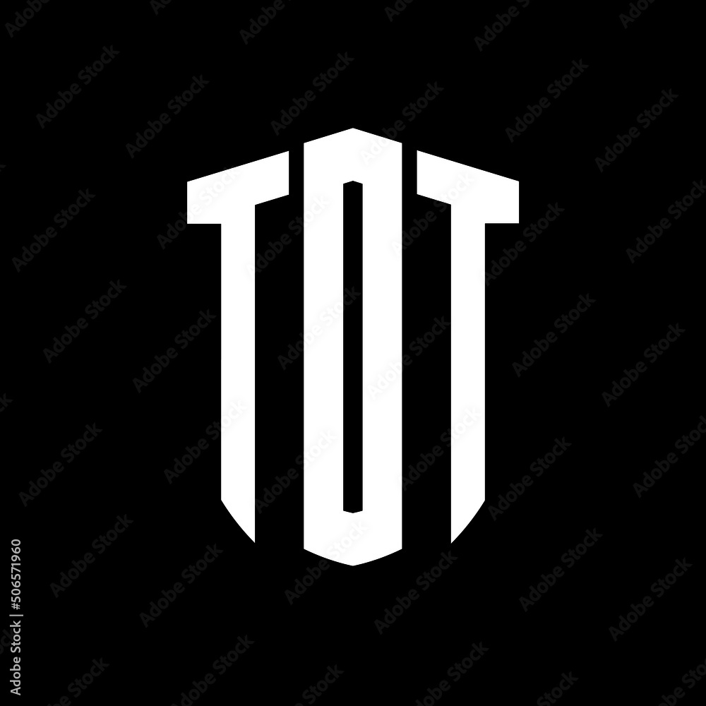 TDT letter logo design. TDT modern letter logo with black background ...