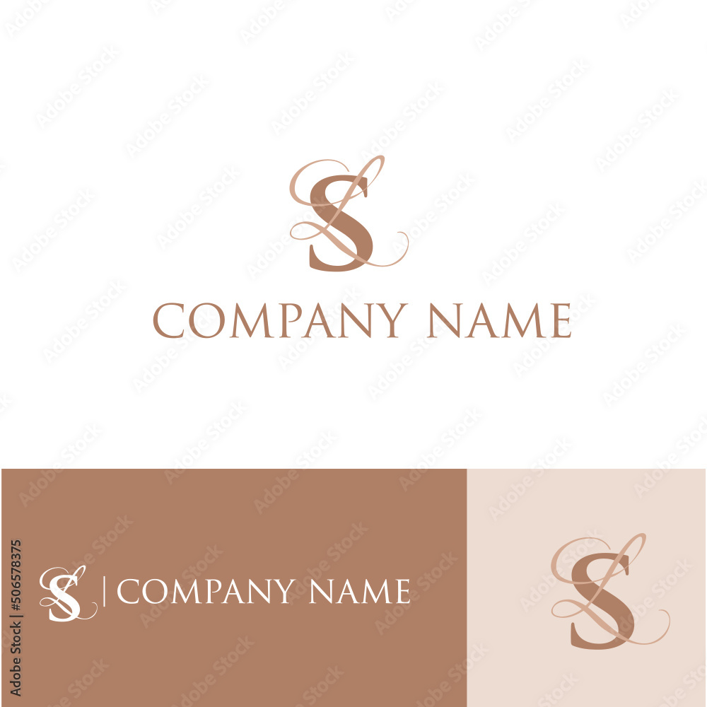 Letter S with letter L cursive logo design. initial logo for any ...