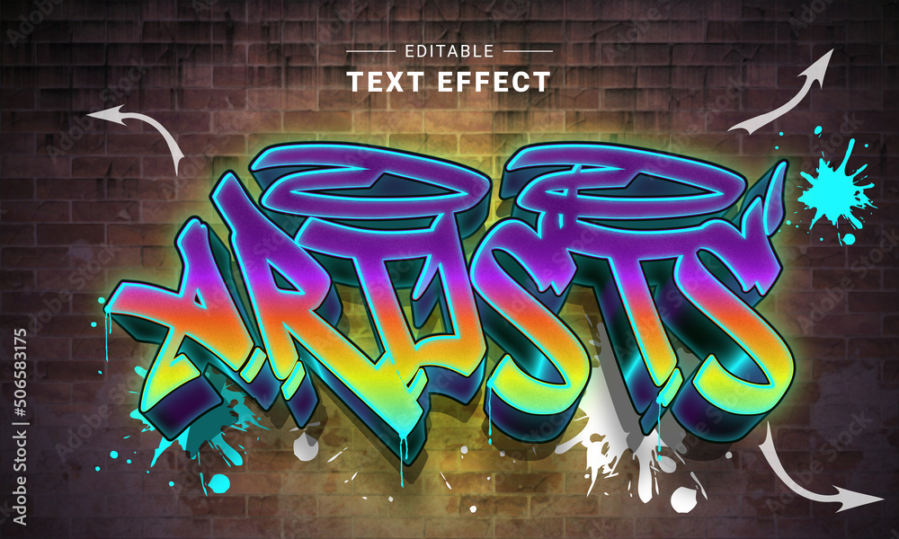 Editable Graffiti Text Effect. Wall Art Sign Style Stock Vector | Adobe ... Editable Graffiti Text Effect. Wall Art Sign Style Stock Vector | Adobe ...