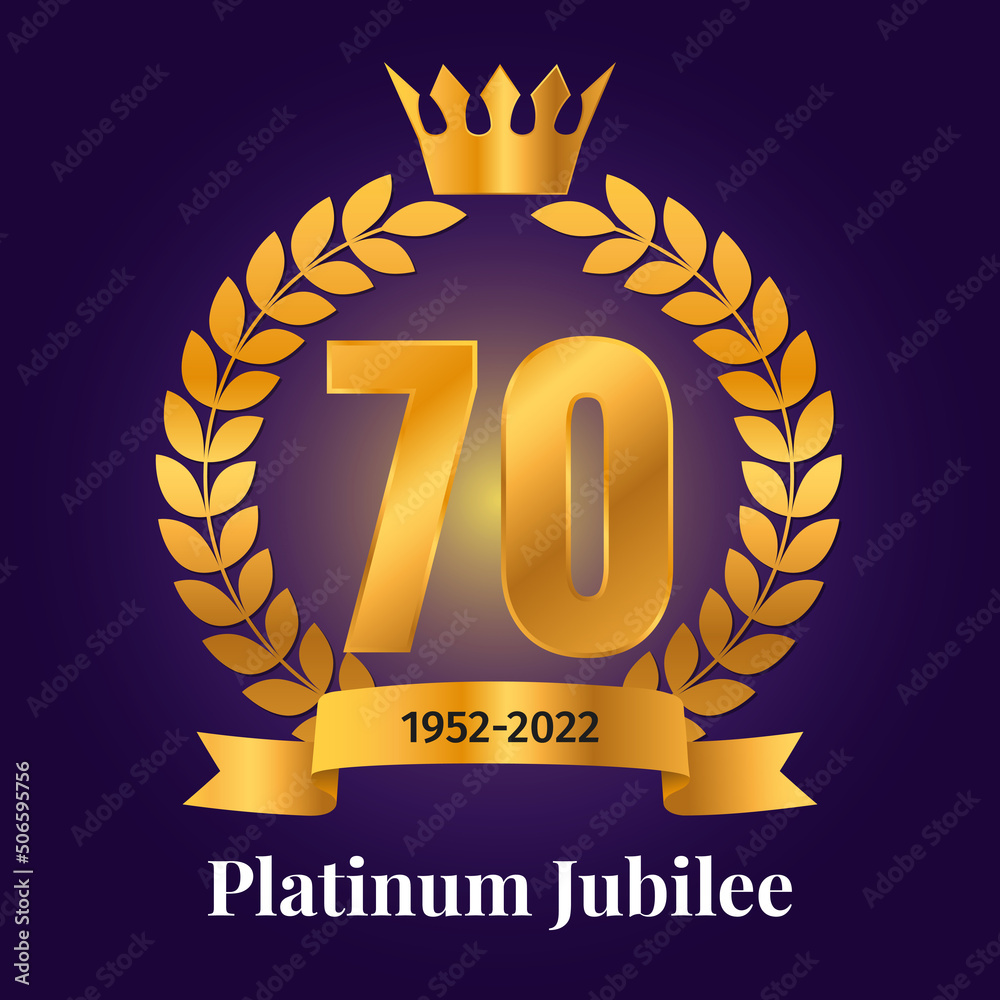 Anniversary 70. Gold numbers. Poster template for Celebrating 70th ...