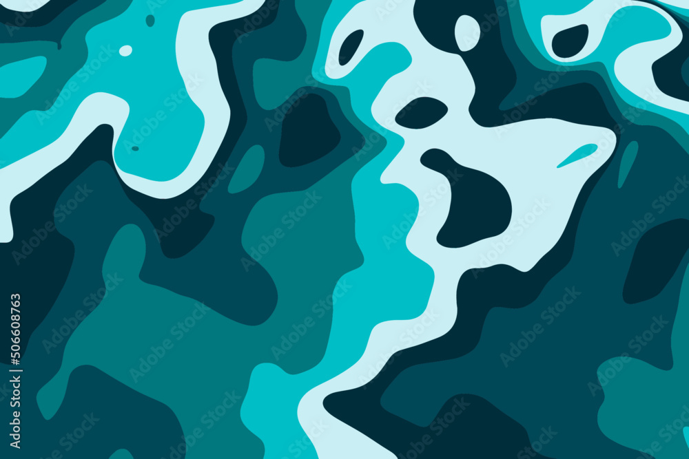 Navy blue camo military background. Abstract fluid camouflage pattern ...