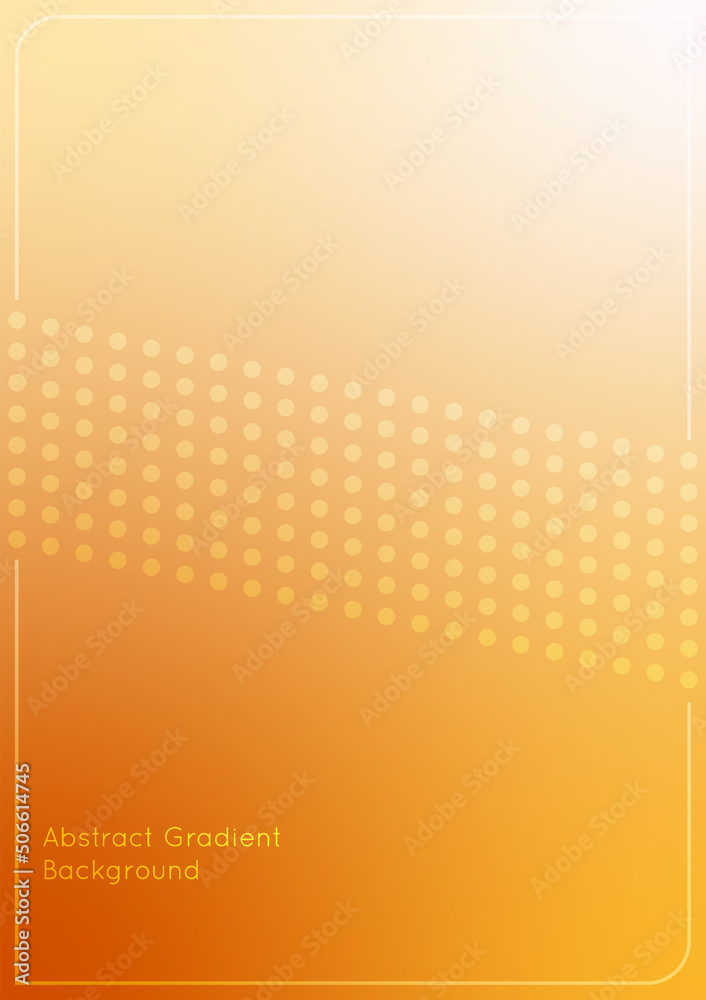 Abstract gradient background, orange color tone gradient, also with dot ...