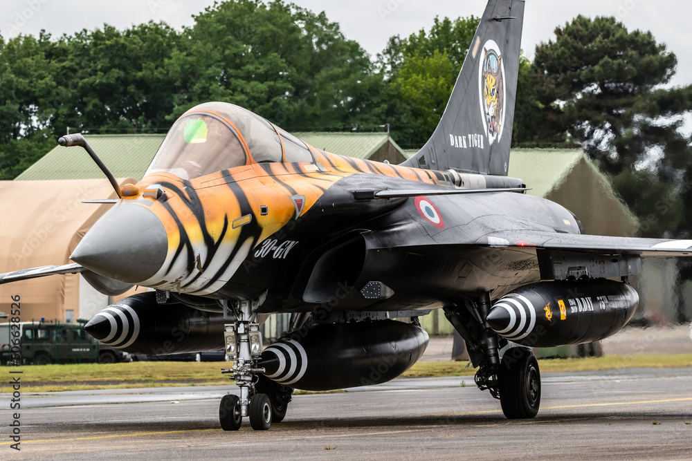 Special painted French Air Force Dassault Rafale fighter jet plane ...